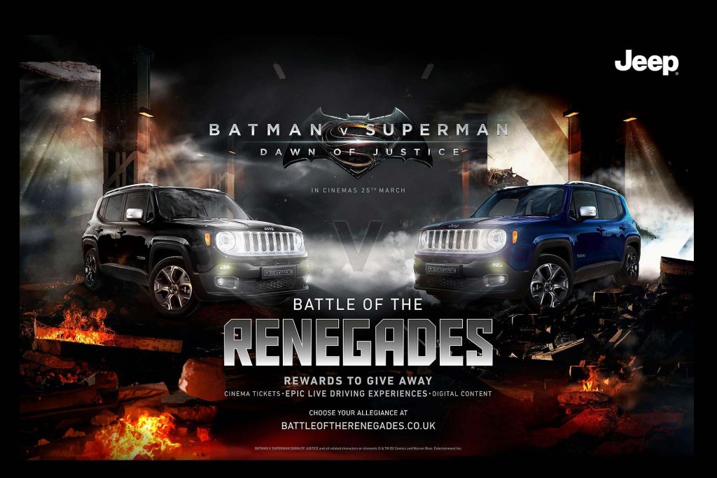 Jeep fait la promo de son placement de produit dans Batman V Superman ...